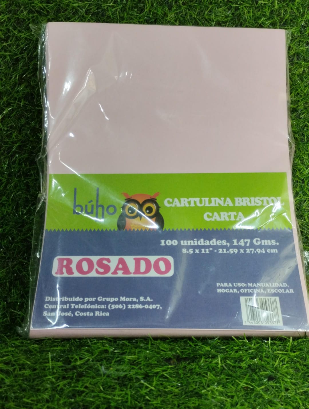 Cartulina Bristol Rosada - Almacén Rojo Vivo