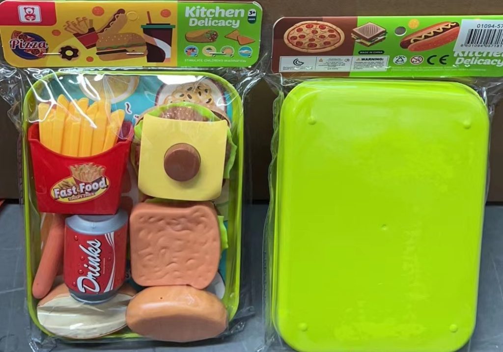 Set Comida Hamburguesa Armable Papas Fritas en Blister - Almacén Rojo Vivo