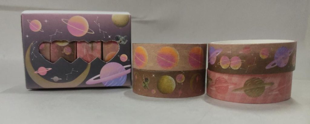 Cinta Adhesiva Decorada En Caja - Almacén Rojo Vivo