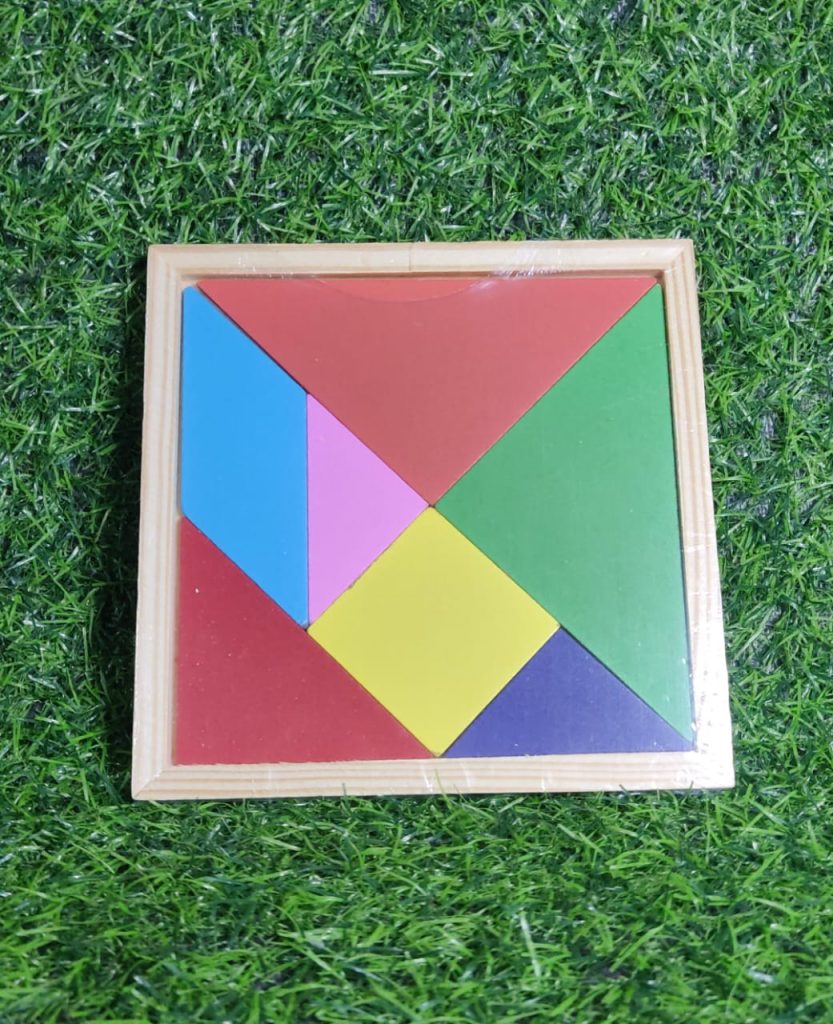 Tangram Madera Grande - Almacén Rojo Vivo