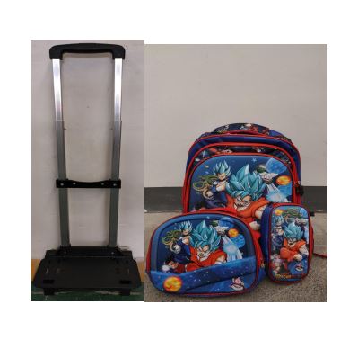 Set Bulto Infantil Estampado 3D Con Ruedas - Almacén Rojo Vivo