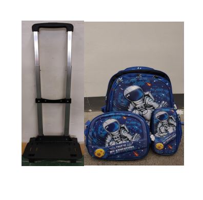 Set Bulto Infantil Estampado 3D Con Ruedas - Almacén Rojo Vivo