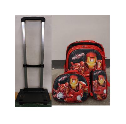 Set Bulto Infantil Estampado 3D Con Ruedas - Almacén Rojo Vivo