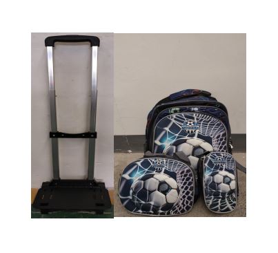 Set Bulto Infantil Estampado 3D Con Ruedas - Almacén Rojo Vivo