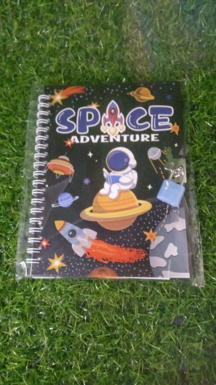 Libreta Astronauta Con Candado - Almacén Rojo Vivo
