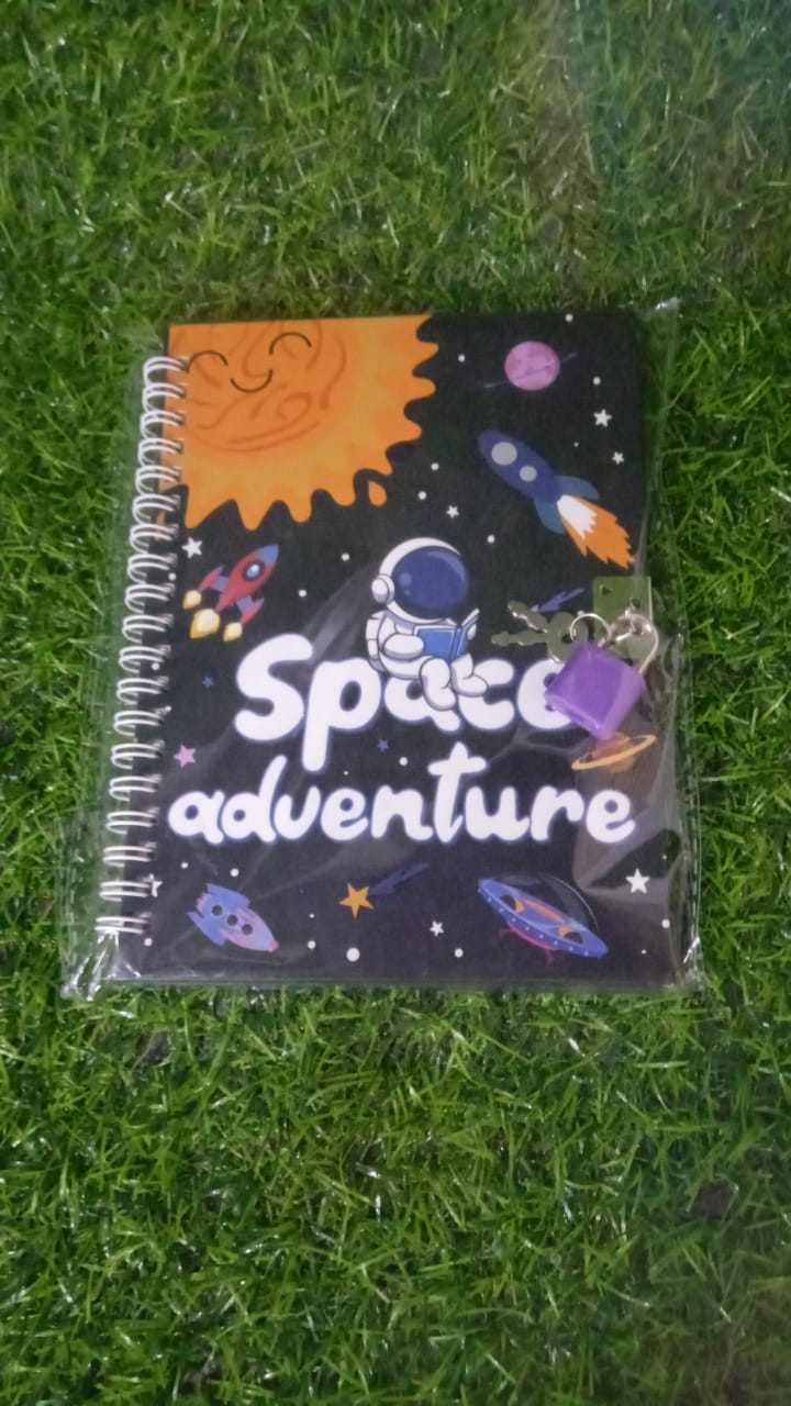 Libreta Astronauta Con Candado - Almacén Rojo Vivo