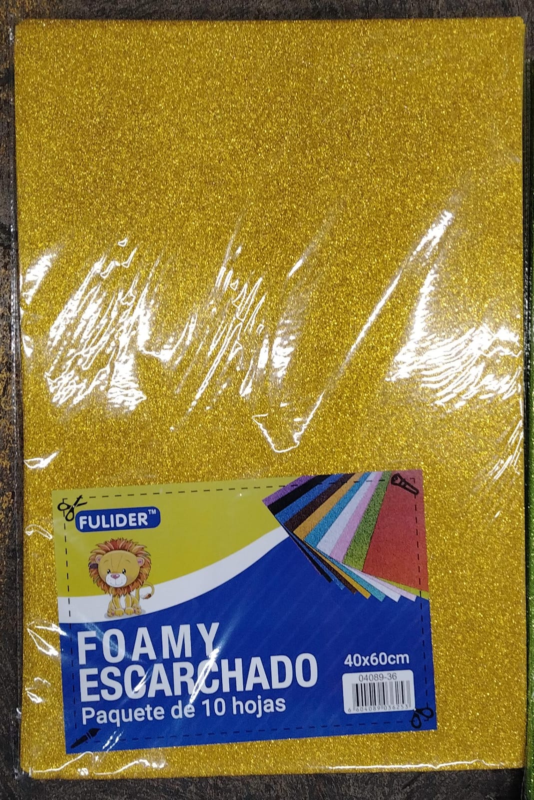 Foamy Escarchado Paquete Fulider - Almacén Rojo Vivo