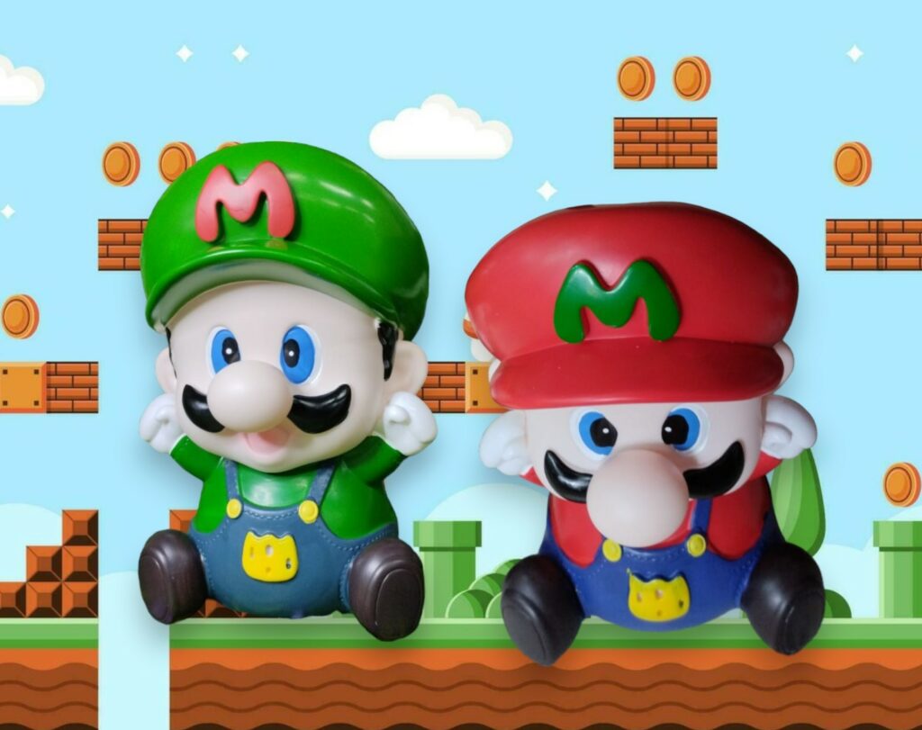 Alcancia Personaje Mario Bros - Almacén Rojo Vivo