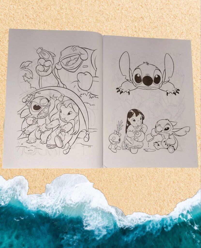 Libro Para Pintar De Stitch - Almacén Rojo Vivo